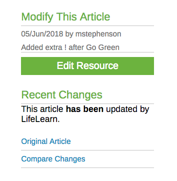 ClientEd How-To: Overwriting Articles - LifeLearn Inc. : LifeLearn Inc.